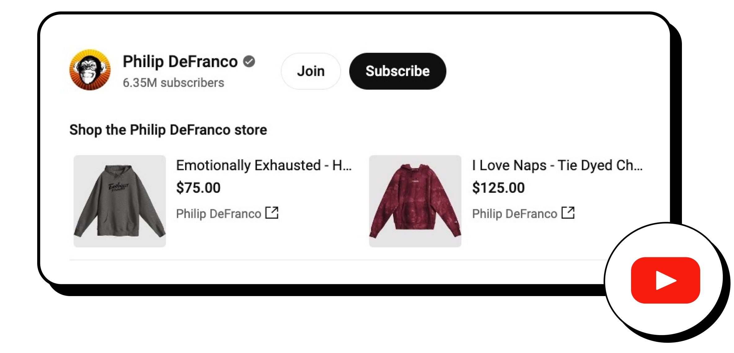 Fourthwall | YouTube Merch Shelf